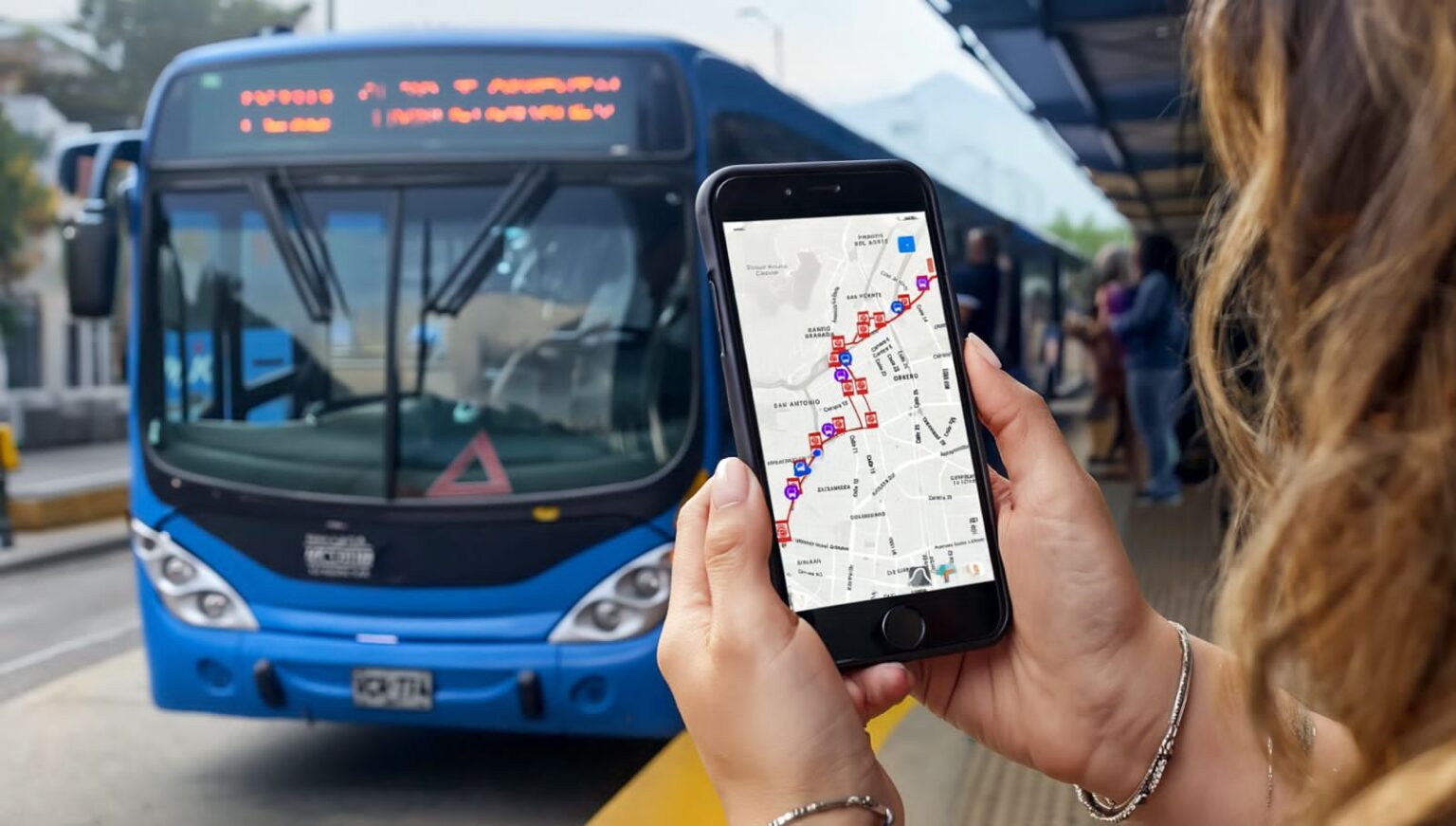 A través de la MIO App usuarios pueden visualizar qué articulados ...